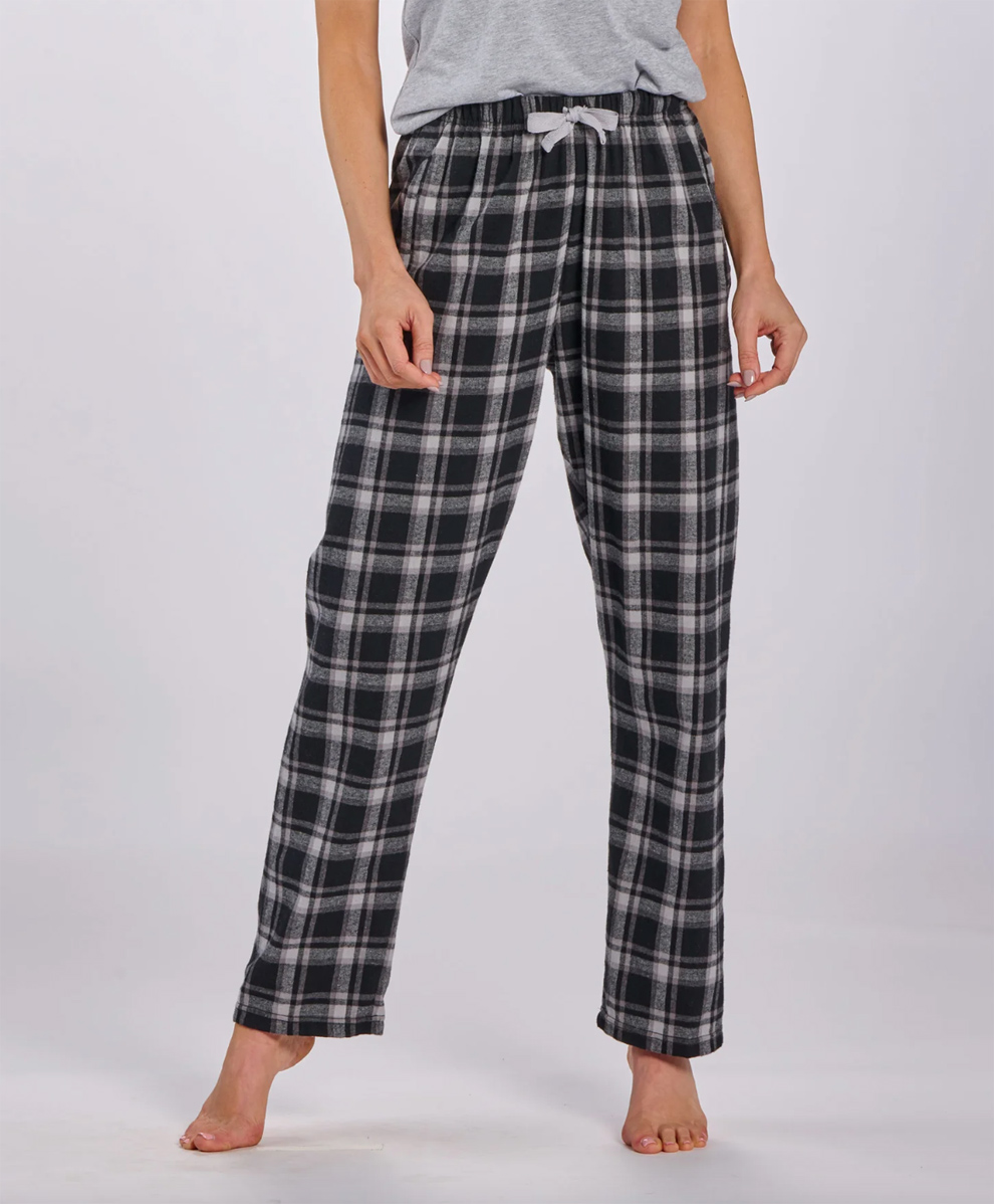 Boxercraft Womens Haley Black Heritage Plaid Flannel Pajama Pant